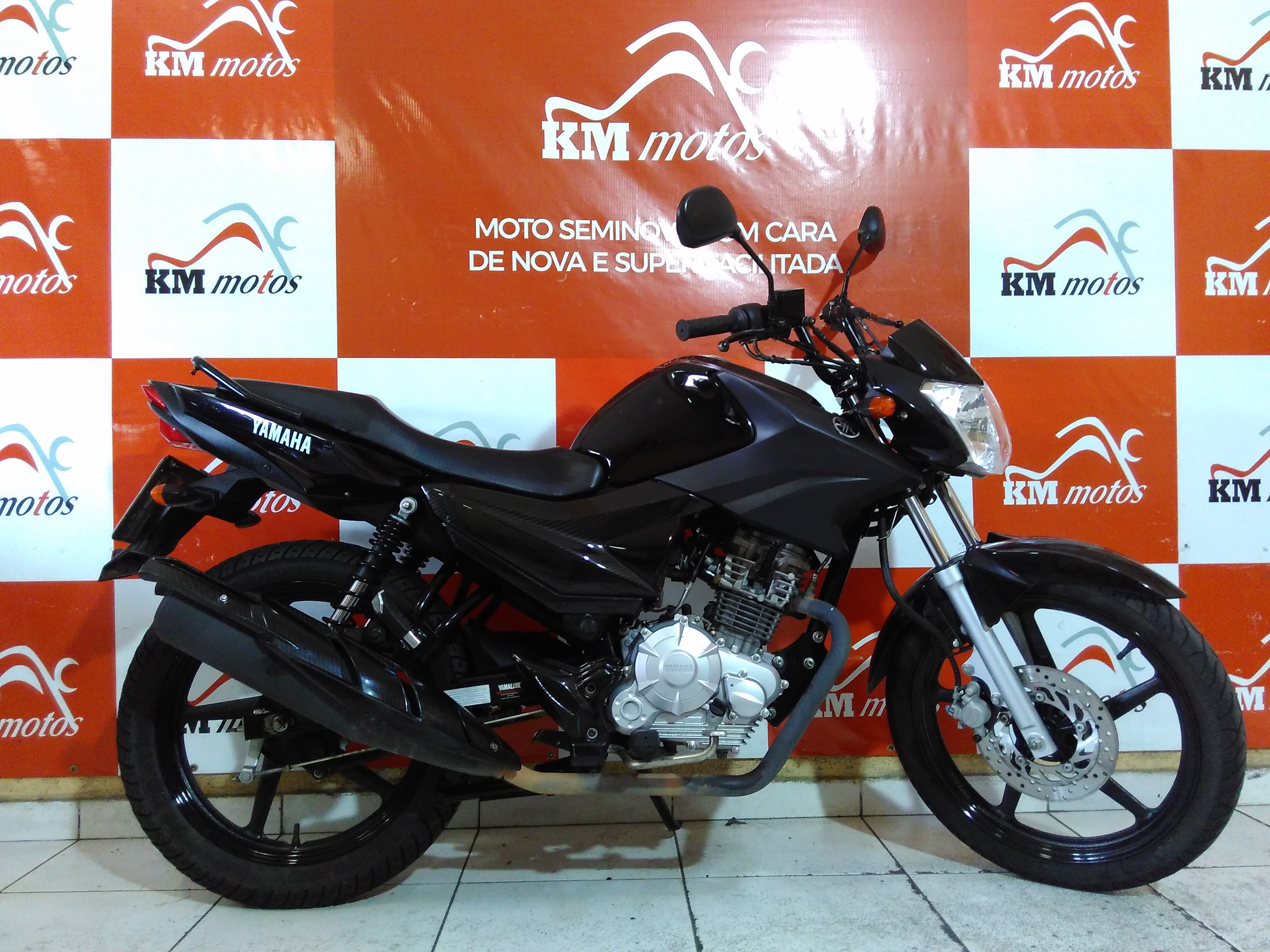 Yamaha Factor 125 I Preta 2017 KM Motos Sua Loja De Motos Semi Novas